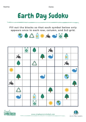 Earth Day Activities Workbook – Simply Living Green