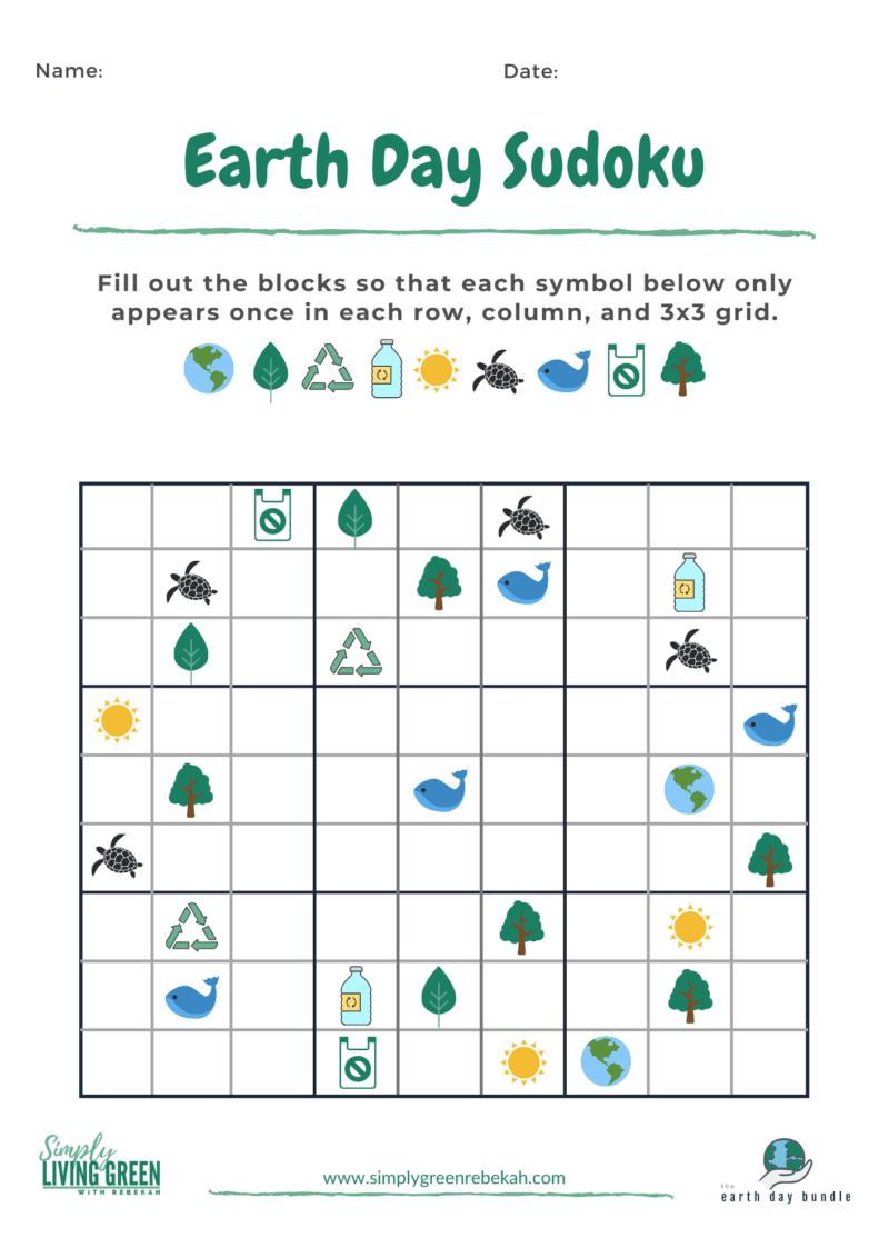 Earth Day Activities Workbook – Simply Living Green